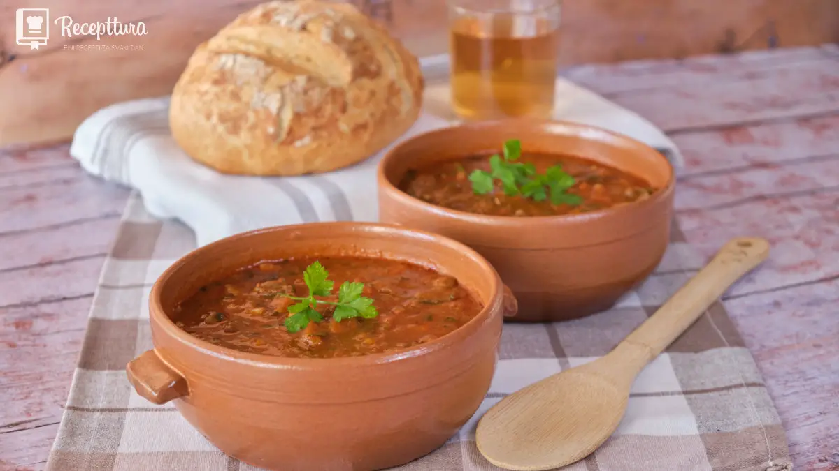 Slavonski čobanac s tri vrste mesa - Recepttura