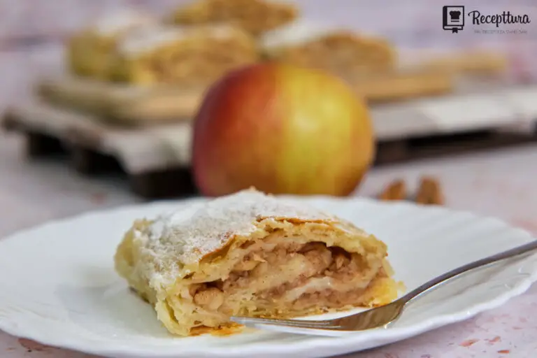 Štrudla od jabuka od gotovih kora - Recepttura