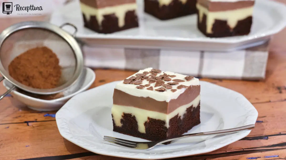 Puding kolač s rupama - fin, jednostavan i neobičan