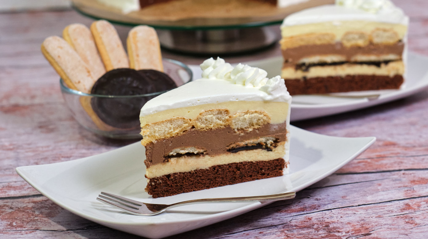 Bingo torta - kremasta slastica s čak tri vrste keksa